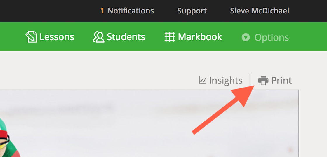 Save lessons for print and offline use – Stile Help Centre