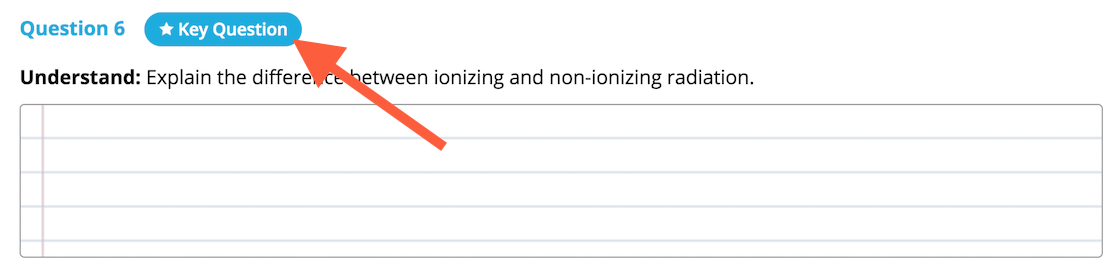 Key questions and Challenge questions – Help Centre