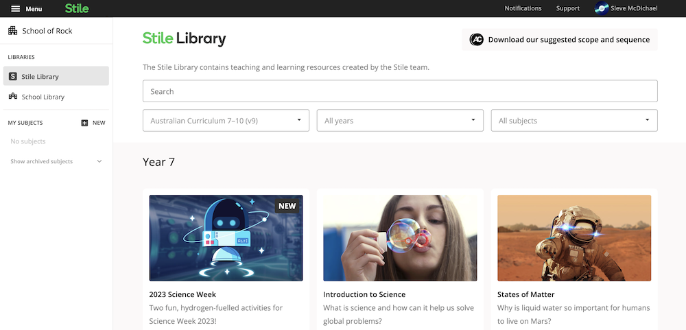 Copy a unit from the Stile library – Help Centre